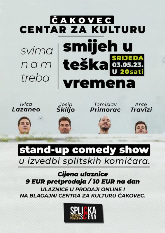 SMIJEH U TEŠKA VREMENA / najbolji splitski stand-up komičari prvi put ...